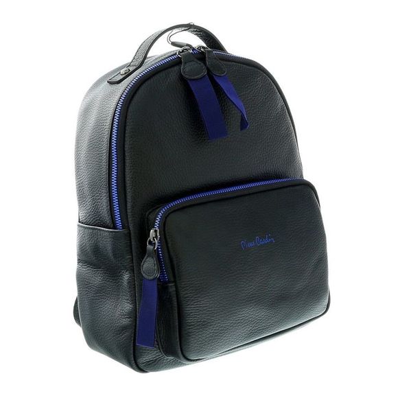 Pierre Cardin | Bags | Pierrecardin Black Leather Classic Medium Double ...